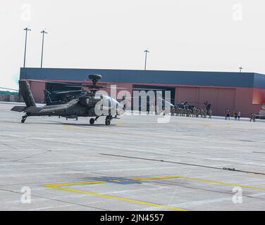U.S. Army Lt. Col. Beau Rollie, 6-6 Air Cavalry Squadron commander ...