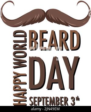 World Beard Day September 3 illustration Stock Vector Image & Art - Alamy
