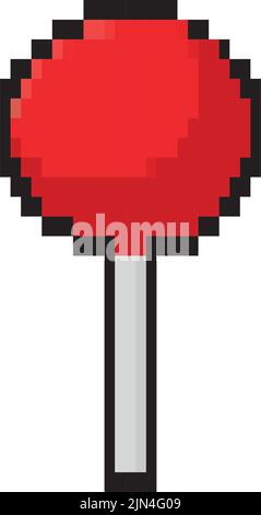 candy in stick pixel art Stock Vector Image & Art - Alamy