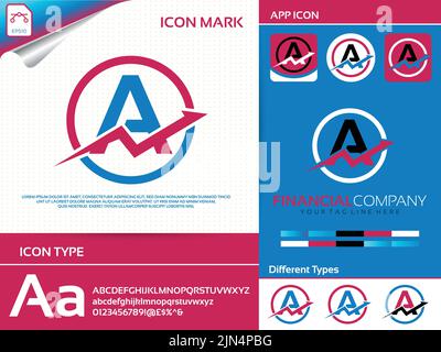 Letter G Financial Logo Template with Marketing Growth Arrow. Marketing ...