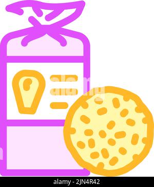cornbread food line icon vector illustration Stock Vector Image & Art ...