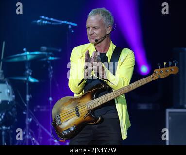 Cap Roig, Spain. 09th Aug, 2022. Sting vuelve a conquistar al público ...