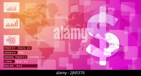 2d rendering usd Dollar symbol Stock Photo - Alamy