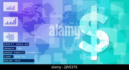 2d rendering usd Dollar symbol Stock Photo - Alamy