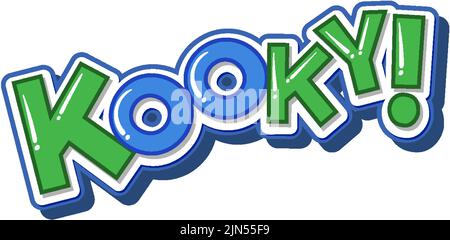 Kooky isolated word text illustration Stock Vector Image & Art - Alamy