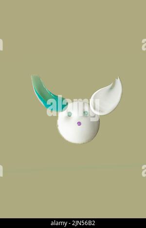 Collage of cosmetic products on color background, top view Stock Photo ...