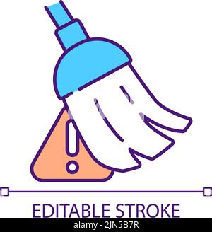 Mistakes correction flat vector pictogram on white background. Error ...