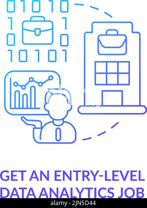 Data entry blue gradient concept icon Stock Vector Image & Art - Alamy