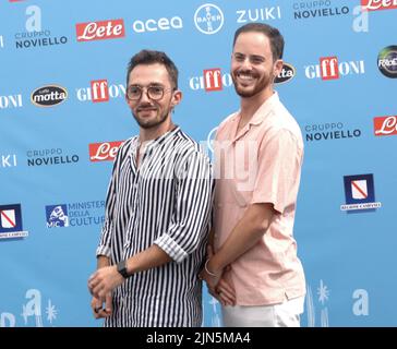 Luca Sciarrillo and Alessio Colucci aka “Ufo Zero 2” during the ...