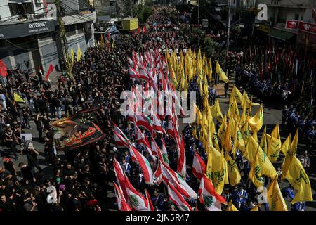 Shia Muslims in Lebanon commemorate the Ashura on the tenth day of ...