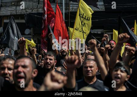 Shia Muslims in Lebanon commemorate the Ashura on the tenth day of ...