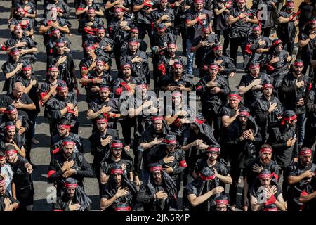 Shia Muslims in Lebanon commemorate the Ashura on the tenth day of ...