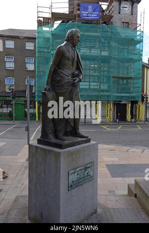 Statue of Thomas Osborne Davis, writer and politician, in the Main ...