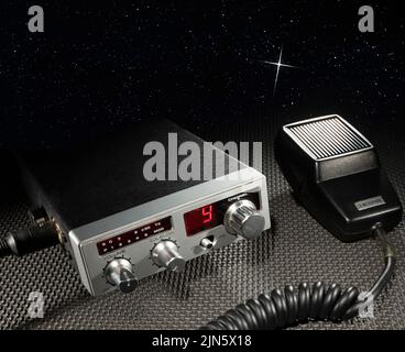 CB radio on channel 7 sending a signal to a distant star Stock Photo ...