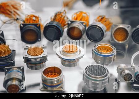 Cylindrical low-frequency connectors. Attenuator and connector adapter ...