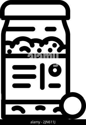 premium cabbage pills line icon vector illustration Stock Vector Image ...