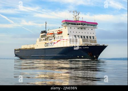 The cross-Channel ferry Commodore Clipper is operated by Condor Ferries between Portsmouth and ...