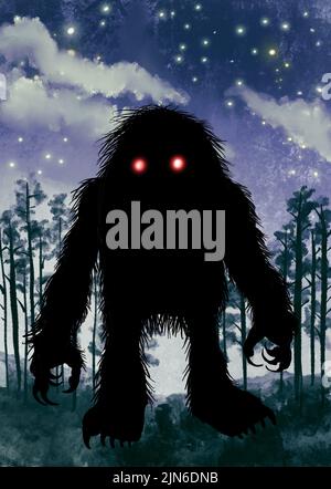 cryptid bigfoot yeti Stock Photo - Alamy