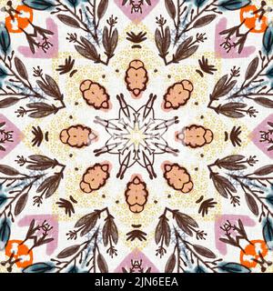 Retro fifties floral french printed fabric pattern for shabby chic home ...