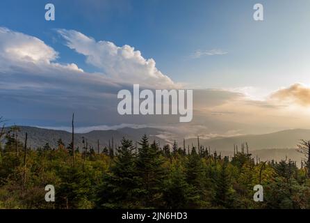 Clingmans Done in the Great Smoky Mountains National Park Stock Photo ...