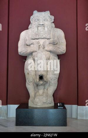 Statue of Bes at Istanbul Archaeological Museum in Istanbul, Turkey ...