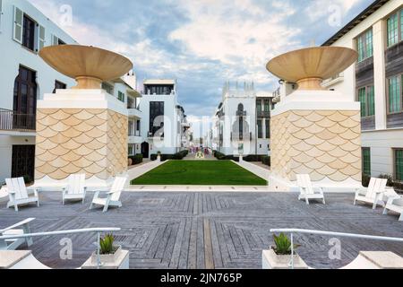 Interesting architecture in Alys beach, near Emerald coast in Florida ...