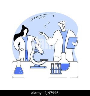 Biomedical engineering isolated cartoon vector illustrations Stock ...
