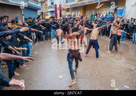 Ahmedabad, Gujarat, India. 9th Aug, 2022. Shia Muslims mourned the ...