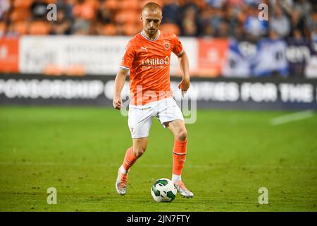 Lewis Fiorini #8 of Blackpool in action during the game Stock Photo - Alamy