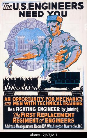 The US Engineers need you Stock Photo - Alamy
