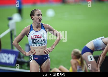 Laura Weightman participating in the 1500 meters at the European ...