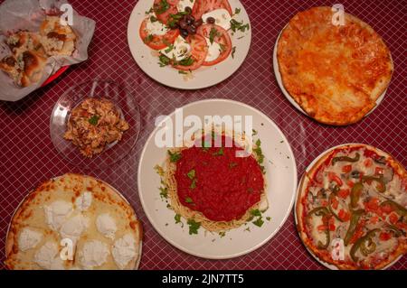 Delicious authentic and traditional tasty Italian foods Stock Photo - Alamy