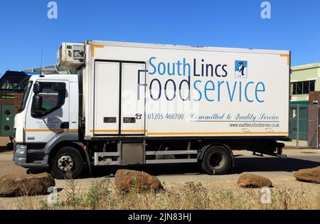 SouthLincs FoodService, delivery vehicle, truck Stock Photo - Alamy