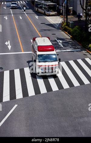 Ambulance Tokyo Japan Stock Photo - Alamy