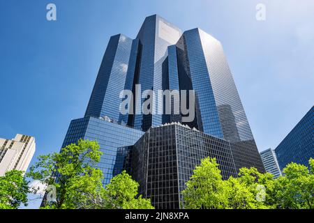 Total headquarters in La Defense Paris France. Total is a French oil ...