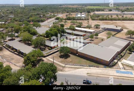 Robb Elementary School fenced in after tragic school shooting, a ...