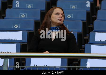 Melanie Leonhard,funeral service Uwe Seeler,Volkasparkstadion,10.08. ...