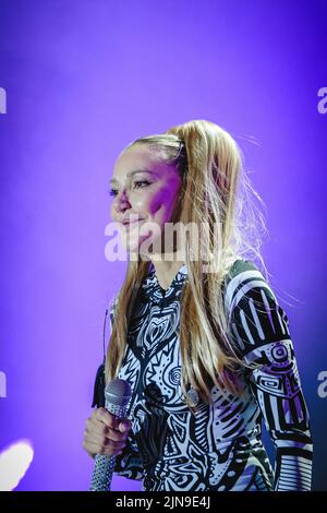 Flumserberg, Switzerland. 29th, July 2022. The Danish singer Whigfield ...