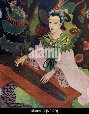 Princess Badoura - Edmund Dulac illustration from ‘Stories from the ...