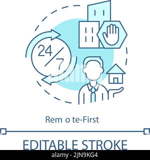 Continuous model turquoise concept icon Stock Vector Image & Art - Alamy