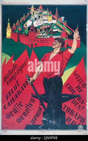 Soviet propaganda poster for the Third International. The Communist ...