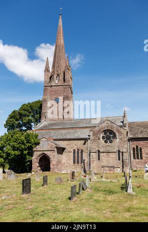Saint Peter's and Saint Paul's church in Weobley, Herefordshire Stock ...