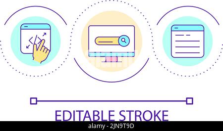 Search engine optimization loop concept icon Stock Vector Image & Art ...