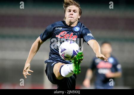 SSC Napoli’s Italian forward Alessio Zerbin gesticulate during SSC ...