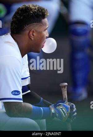 Kansas City Royals' Salvador Perez gets ready to bat during baseball ...