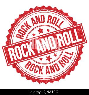 ROCK text written on red grungy stamp sign Stock Photo - Alamy