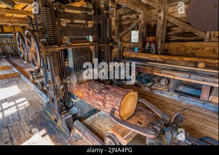 Traditional sawmill still in use in Herand, Hardanger, Norway Stock ...