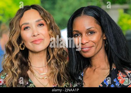 Myleene Klass, singer, musician and tv presenter with Carryl Thomas ...