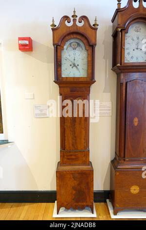 Tall case clock, movement by Reuben King (1777 Stock Photo - Alamy