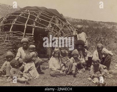 Talysh people near their house Stock Photo - Alamy